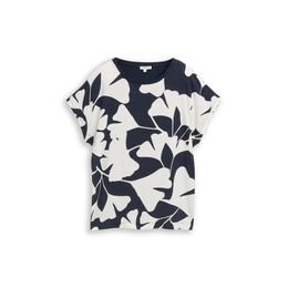 Tom Tailor Shirt female size L Navy / White
