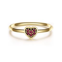 Glanzst&uuml;cke M&uuml;nchen Glanzst&uuml;cke M&uuml;nchen Ring Damen Gr&ouml;&szlig;e 52 goldgelb / blutrot