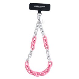 Cheeky Chain Munich Handyanh&auml;nger 'Lio' Herren Gr&ouml;&szlig;e One Size rosa / silber
