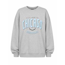 Worldclassca Oversizepullover 'Chicago' Damen Gr&ouml;&szlig;e S/L grau