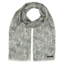 Bugatti Schal Herren Gr&ouml;&szlig;e One Size hellbeige / t&uuml;rkis / taupe / basaltgrau