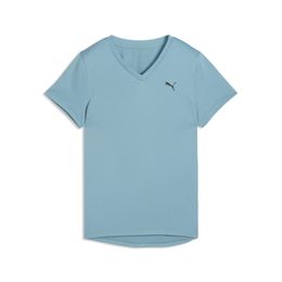 Puma Sportshirt 'Tad Essential' Damen Gr&ouml;&szlig;e L cyanblau
