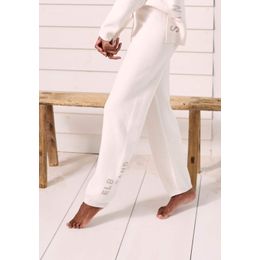 ELBSAND Damen Strickhose, wollwei&szlig; meliert, Gr&ouml;&szlig;e 36/38