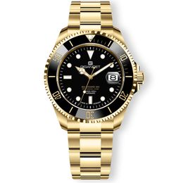 Gigandet Analog Watch 'SEA GROUND 300 CERAMIC DATE' male size One size Black