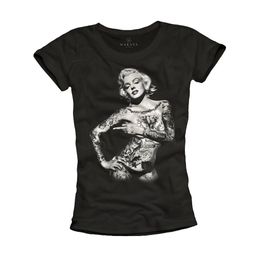 Makaya Shirt 'Mar. Tattoo' Damen Gr&ouml;&szlig;e L schwarz