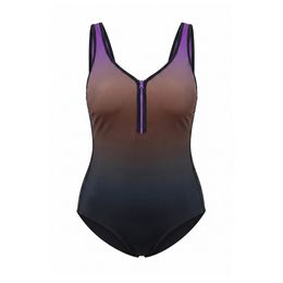 Ulla Popken Badeanzug Damen Gr&ouml;&szlig;e 8XL braun / mischfarben