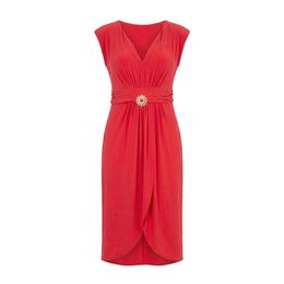 Ulla Popken Kleid Damen Gr&ouml;&szlig;e 42/44 rot Sommerkleid