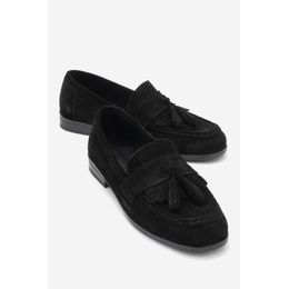 Lupen Leder Quaste Loafer Damen