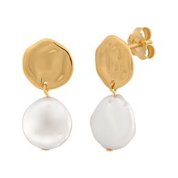 CAI ca&iuml; Ohrringe Damen Gr&ouml;&szlig;e One Size gold / perlwei&szlig;