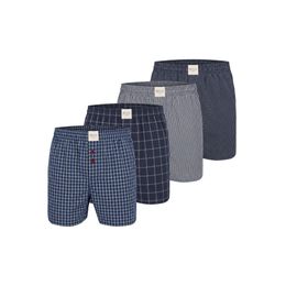 Phil & Co. Berlin Boxershorts 'Phil & Co. Berlin Men's Woven Boxers 4 Pack &ndash; Loose Fit Boxer Shorts &ndash; 60% Cotton & 40% Polyester &ndash; Breathable, Wrinkle