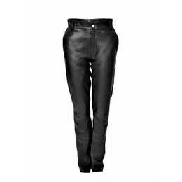 Be Noble Chinohose 'Chinohose als EDEL - Echtleder Lederhose schwarz' Herren Gr&ouml;&szlig;e 56 schwarz
