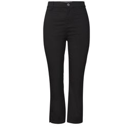 Street One 3/4 Flared Leg Hose im Casual Fit Damen Gr&ouml;&szlig;e 34 schwarz