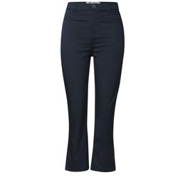 Street One 3/4 Flared Leg Hose im Casual Fit Damen Gr&ouml;&szlig;e 42 navy