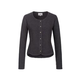Trachtenhof N&uuml;bler Strickjanker 'Strickjacke Yvonne' Damen Gr&ouml;&szlig;e 44 anthrazit