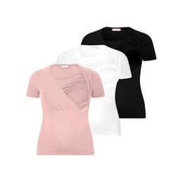 M.m.c. Umstand Shirt 'Stillshirt Umstandsmode' Damen Gr&ouml;&szlig;e XL pink