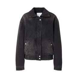 lala Berlin Jacke 'Lala' Damen Gr&ouml;&szlig;e L dunkelgrau / black denim Sommerjacke