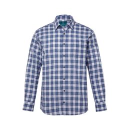 Boston Park Button Up Shirt male size 4XL Navy / Off white
