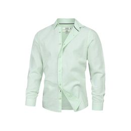 INDICODE JEANS Business Shirt 'Ceppo' male size 37/38 Pastel green