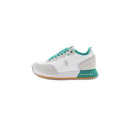 U.S. Polo Assn. Sneaker Damen Gr&ouml;&szlig;e 36 t&uuml;rkis / hellgrau / silber / wei&szlig; Sommerschuhe