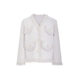 Yasanna Strickjacke Damen Gr&ouml;&szlig;e M helllila / wei&szlig;