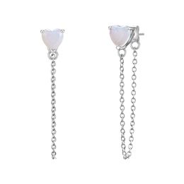 Glanzst&uuml;cke M&uuml;nchen Glanzst&uuml;cke M&uuml;nchen Ohrringe Damen Gr&ouml;&szlig;e One Size silber / wei&szlig;