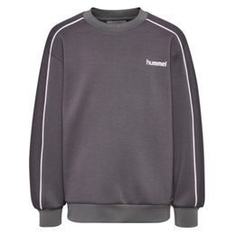 Hummel Sportsweatshirt Jungen Gr&ouml;&szlig;e 146/152 taupe / wei&szlig;