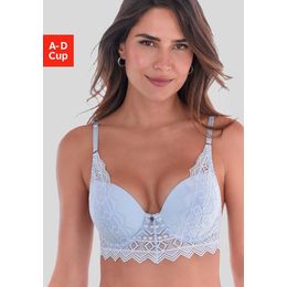 s.Oliver Push-up-BH 'Romane' blau Gr. 85A. Vergr&ouml;&szlig;ert Optisch Die Brust und mit B&uuml;gel
