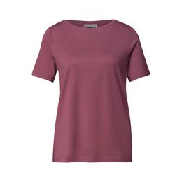 Street One Basic T-Shirt mit Rundhals in Unifarbe Damen Gr&ouml;&szlig;e XL altrosa