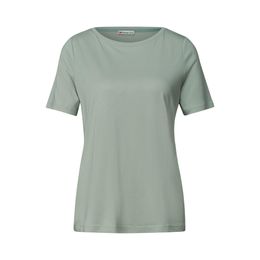 Street One Basic T-Shirt mit Rundhals in Unifarbe Damen Gr&ouml;&szlig;e M mint