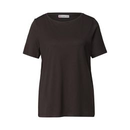 Street One Basic T-Shirt mit Rundhals in Unifarbe Damen Gr&ouml;&szlig;e XXXL braun