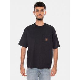 Levi's Levi's Shirt 'SS WORKWEAR PKT TEE PORTER STRIPE MEDIUM Black' Herren Gr&ouml;&szlig;e M schwarz