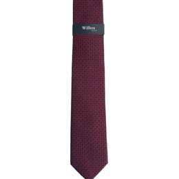 Willen Tie 'Kleinmuster Marine' male size One size Red