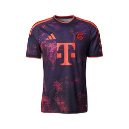 adidas Performance Trikot 'FCB 3' Herren Gr&ouml;&szlig;e XS/S anthrazit / dunkellila / orangerot