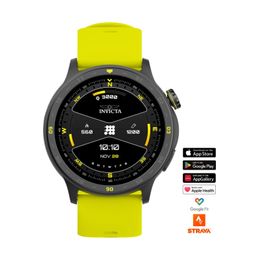Invicta I-Tech 2 ITECH-002 Herren Uhr - Smartwatch Bewegung - Edelstahl mit schwarzem Zifferblatt - 45 mm