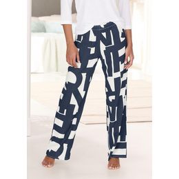 French Connection Pyjamahose mehrfarbig Gr. 40 f&uuml;r Damen. Mit Allover-Druck. Loose Fit