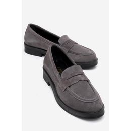 Bree Plateau Penny Leder Loafer