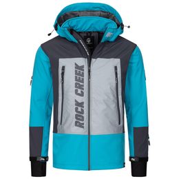Rock Creek Funktionsjacke Herren Gr&ouml;&szlig;e 5XL himmelblau / grau / schwarz