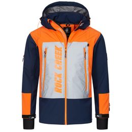 Rock Creek Outdoorjacke Herren Gr&ouml;&szlig;e XXXL navy / grau / orange