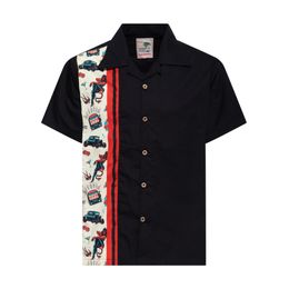 King Kerosin Button Up Shirt 'Rockabailly Devil' male size 5XL Black