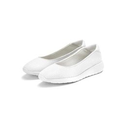 Lascana Ballerina 'Freizeitschuh, Slipper, Halbschuh, Slip-On-Sneaker,' wei&szlig; Gr. 42 f&uuml;r Damen