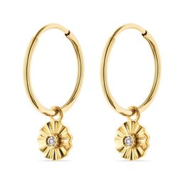 Christ Ohrringe Damen Gr&ouml;&szlig;e One Size gold / wei&szlig;
