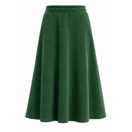 Leela Cotton Skirt 'Damen Bio-Baumwoll Cord Rock' female size 36 Dark green