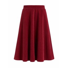 Leela Cotton Skirt 'Damen Bio-Baumwoll Cord Rock' female size 42 Bordeaux