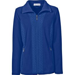 CR&Eacute;ATION L Damen Fleecejacke mit gesteppten Web-Eins&auml;tzen royalblau Gr&ouml;&szlig;e 50