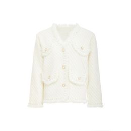 Yasanna Strickjacke Damen Gr&ouml;&szlig;e M wollwei&szlig;