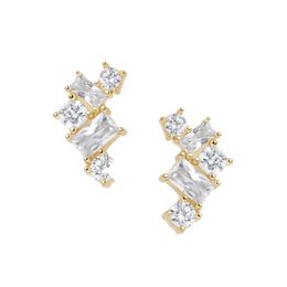 Smart Jewel Ohrringe Damen Gr&ouml;&szlig;e One Size gold / transparent