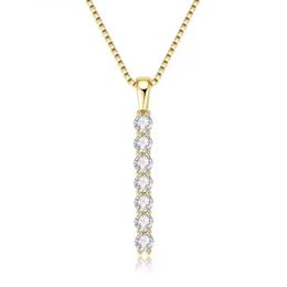 Rougemont Jewellery Kette 'Funkelnde Moissanit Halskette 925 sterling Silber' Damen Gr&ouml;&szlig;e 45cm gold