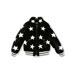 Philipp Plein Jacke 'Stars' M&auml;dchen Gr&ouml;&szlig;e 140 schwarz / wei&szlig;