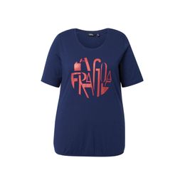 Ulla Popken Shirt female size M/L Dark blue / Red