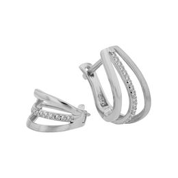 Akzent Ohrringe '"Arnika" aus 925 Sterlingsilber, rhodiniert, langlebig' Damen Gr&ouml;&szlig;e One Size silber